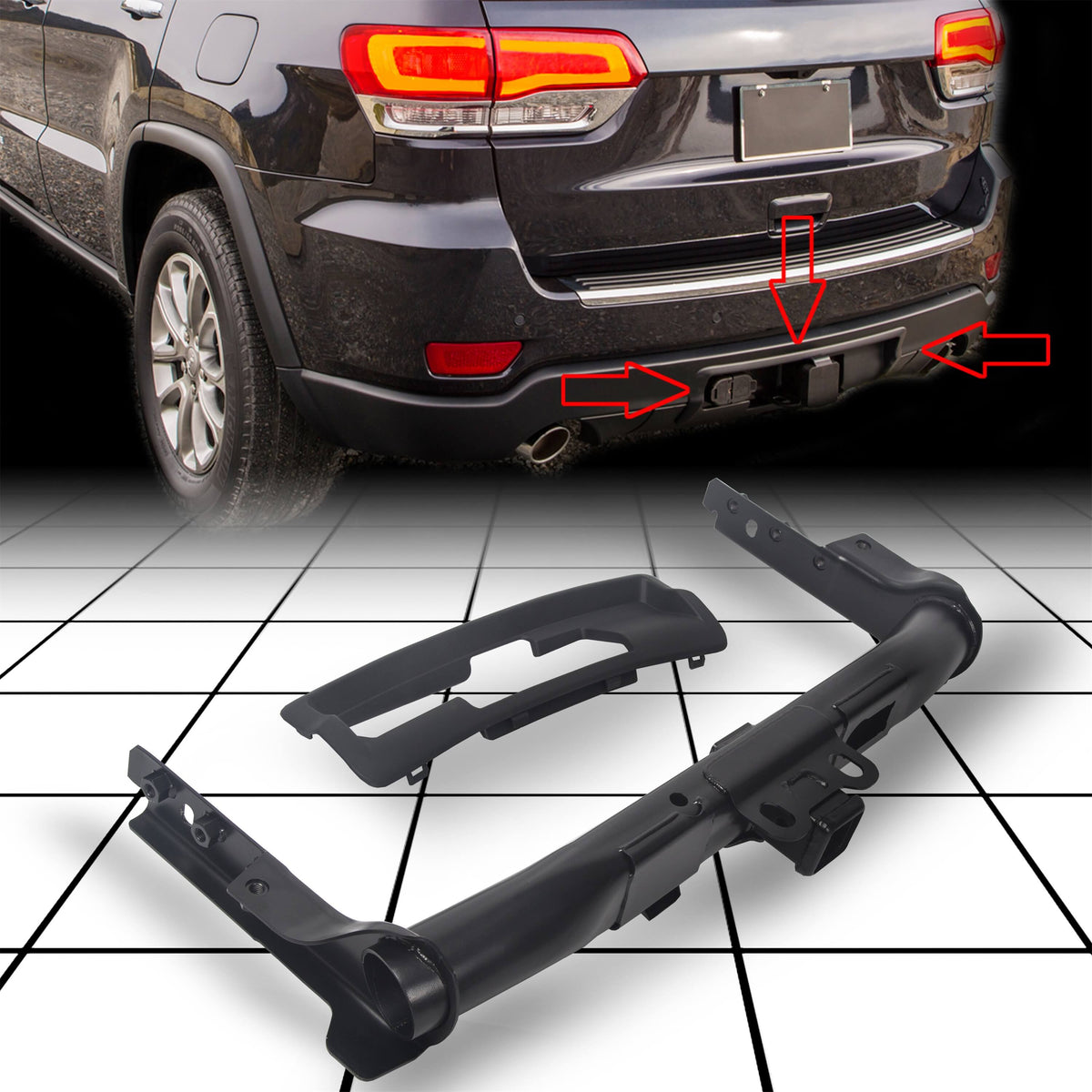 YIKATOO Trailer for 2011 2019 Jeep Grand Cherokee